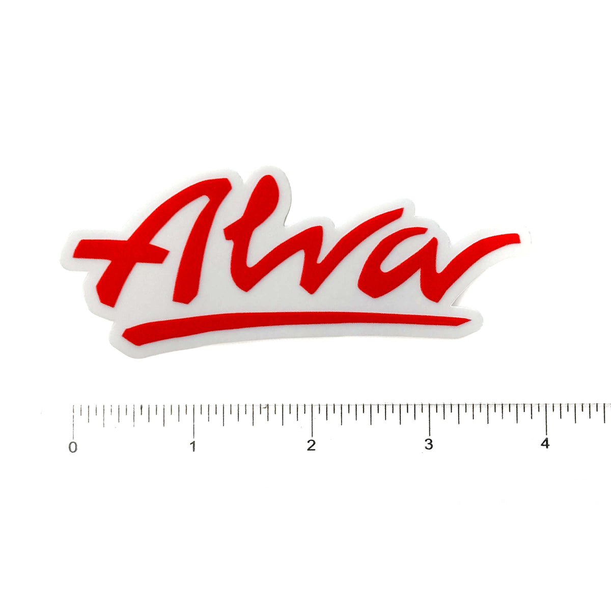 ALVA OG LOGO STICKER - RED – Alva-Skates.com