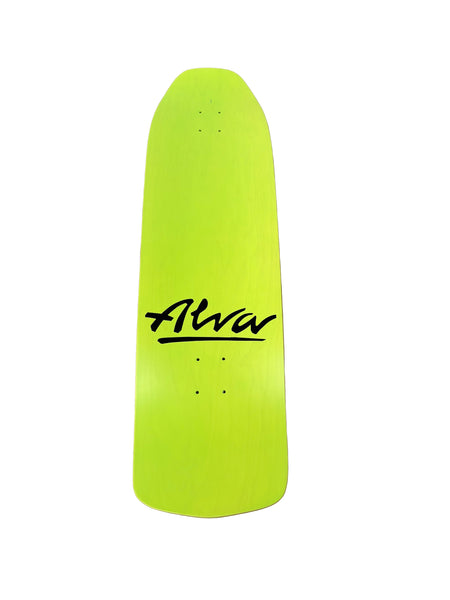 ALVA SHORT STUFF DECK - Neon Yellow – Alva-Skates.com