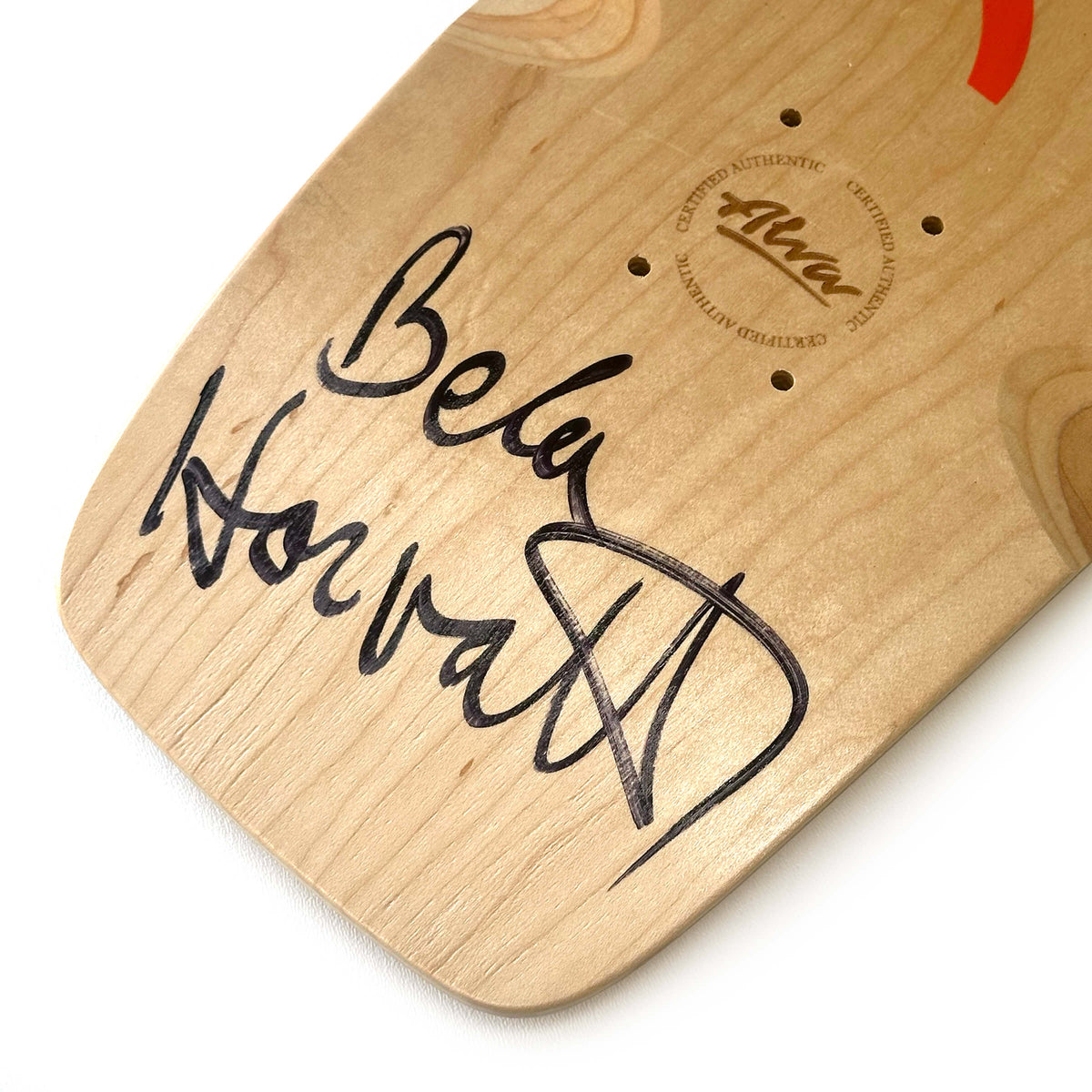 Alva Bela Natural/Orange Signed Skateboard Deck – Alva-Skates.com