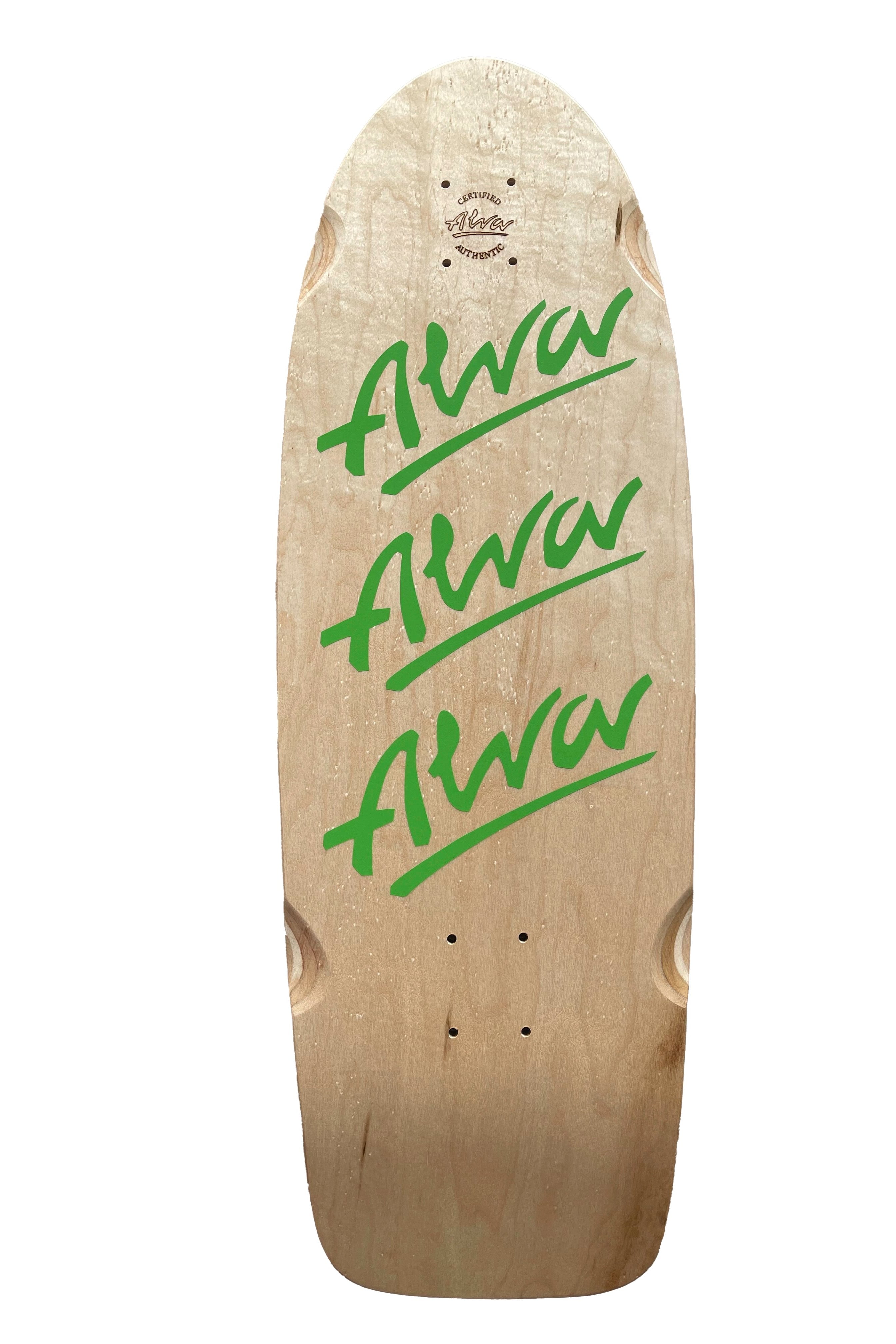 ALVA TRI-LOGO PIG DECK - GREEN – Alva-Skates.com