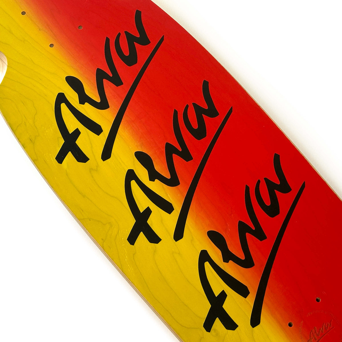 ALVA TRI-LOGO PIG DECK - FRUIT FADE – Alva-Skates.com