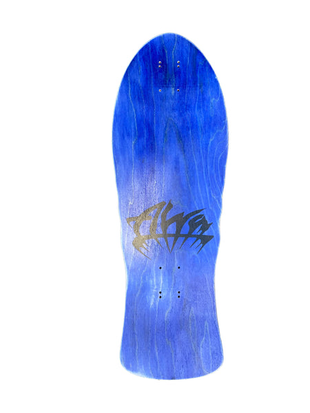ALVA STREET FIRE - BLUE W/GREEN LOGO – Alva-Skates.com