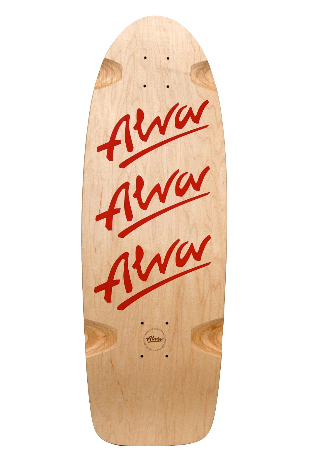 ALVA TRI-LOGO PIG DECK - RED – Alva-Skates.com